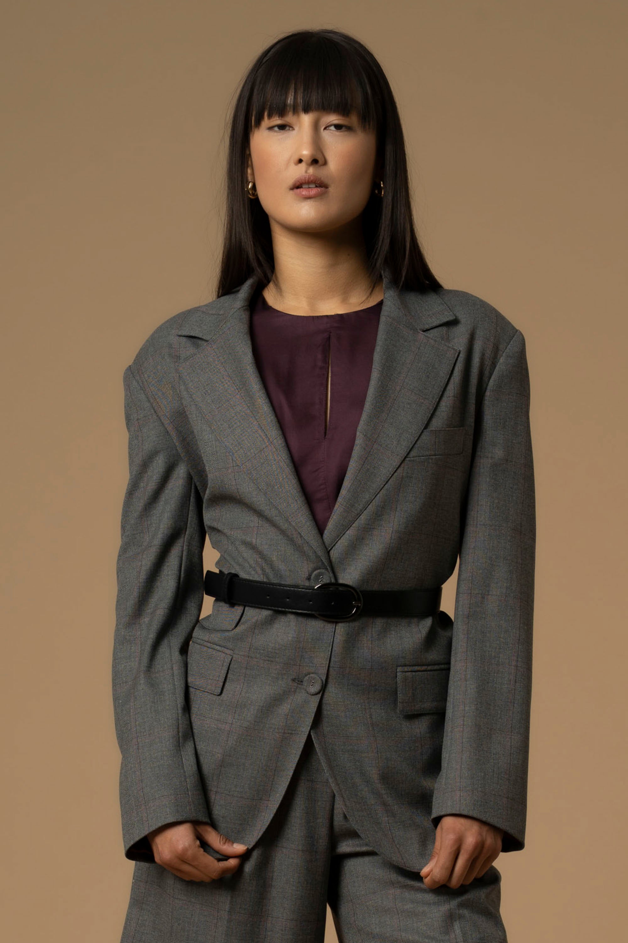 Elegant long blazer style jacket - Jacket EMMANUEL | Kocca