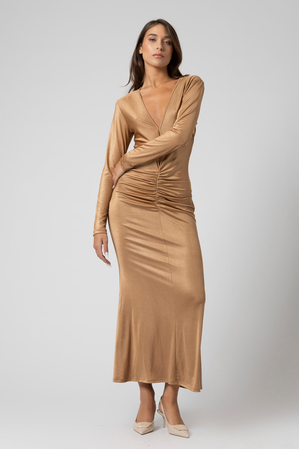 Abito lungo con dettaglio cut-out - Abito TYAKX | Kocca