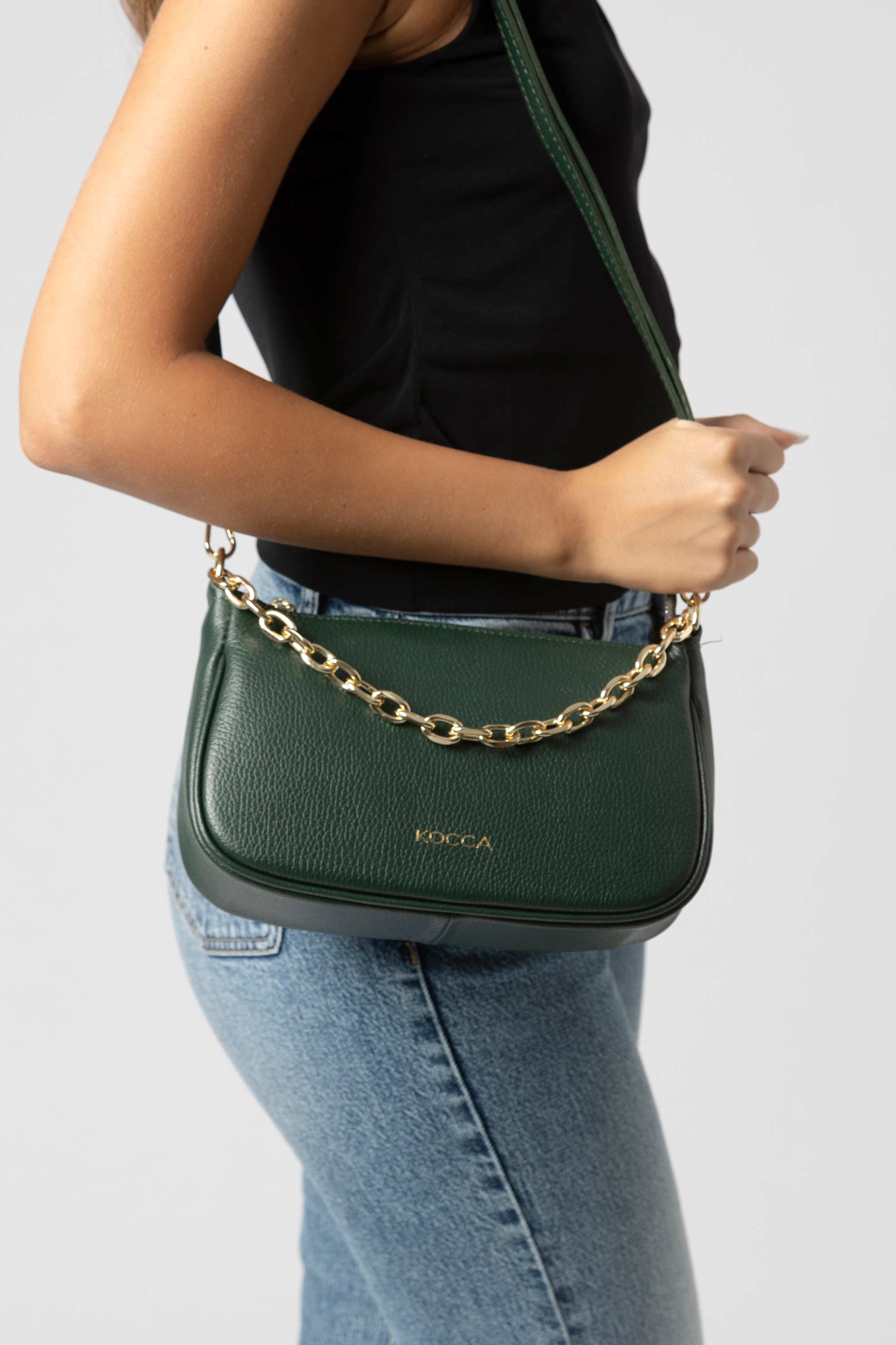 Clutch bag with shoulder strap - BUGHAKIX bag | Kocca