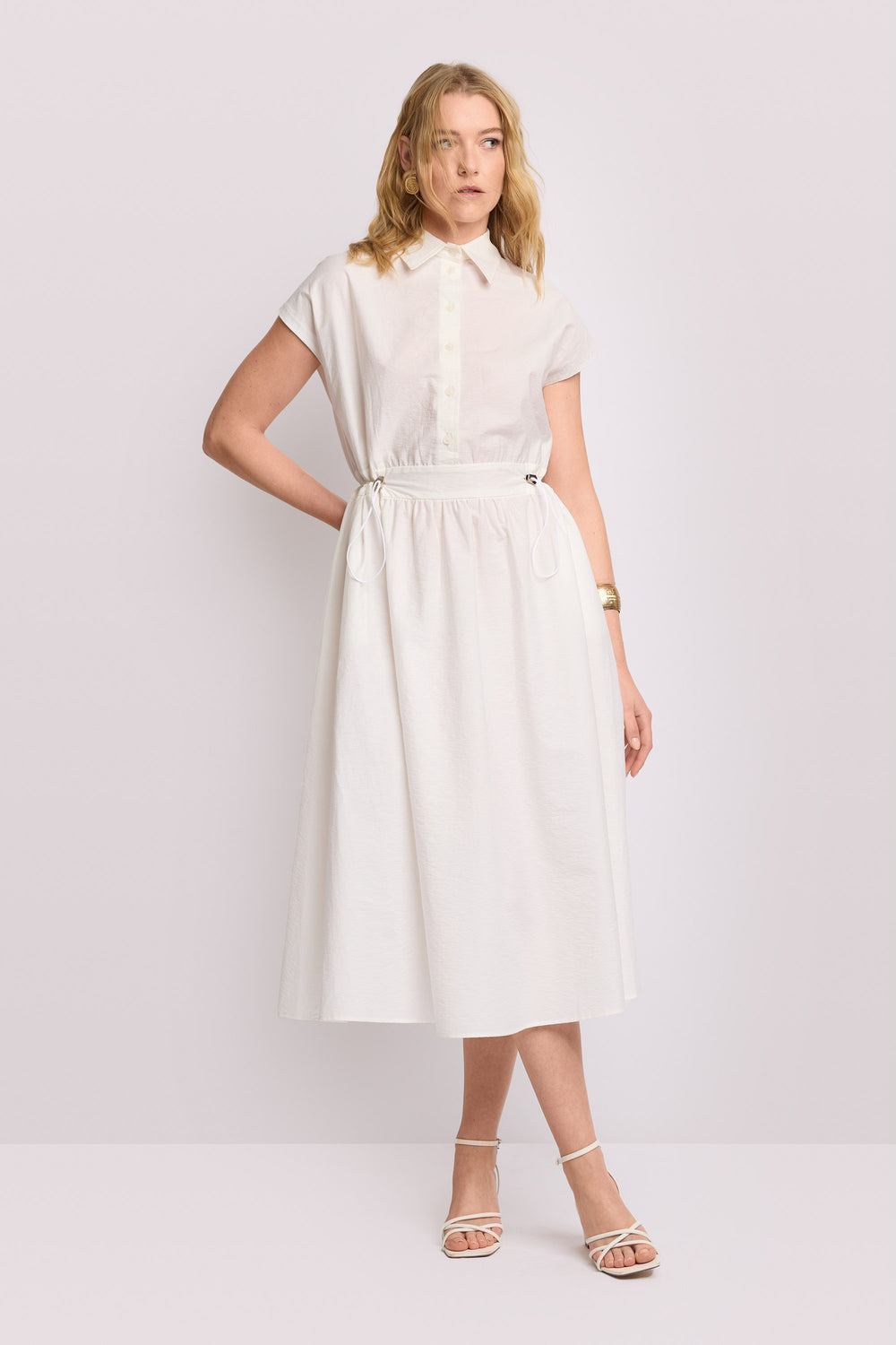 Light defined short sleeve dress - Dress LARRAINE | Kocca